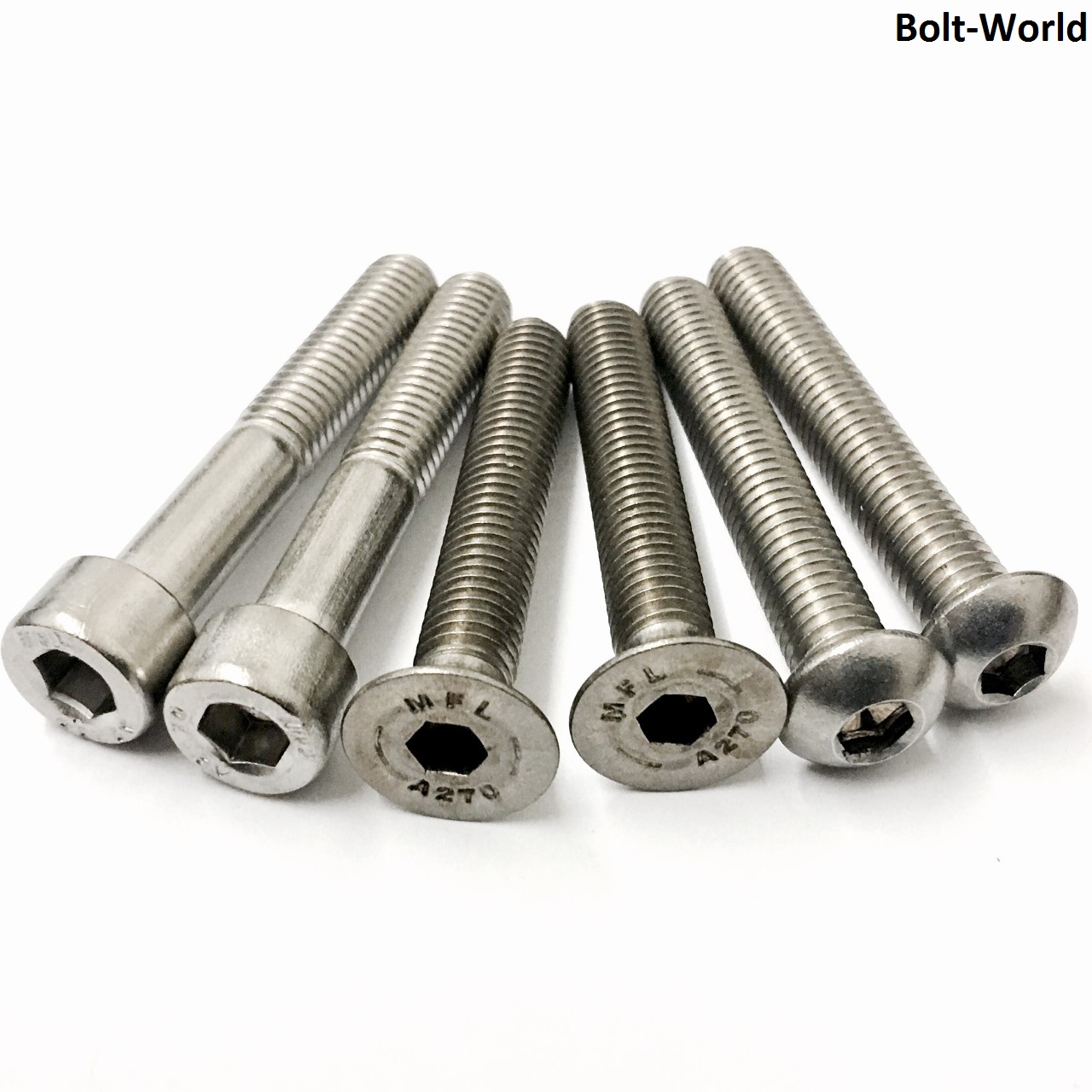 M5, A2 STAINLESS STEEL SOCKET CAP BUTTON COUNTERSUNK CSK HEAD BOLTS ...